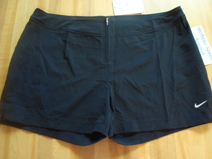 Nwt M NIKE Fit Dry Women Black Beach Shorts New $40 Medium 8 10 Nwt M NIKE Fit Dry Women Black Beach Shorts New $40 Medium 8 10
