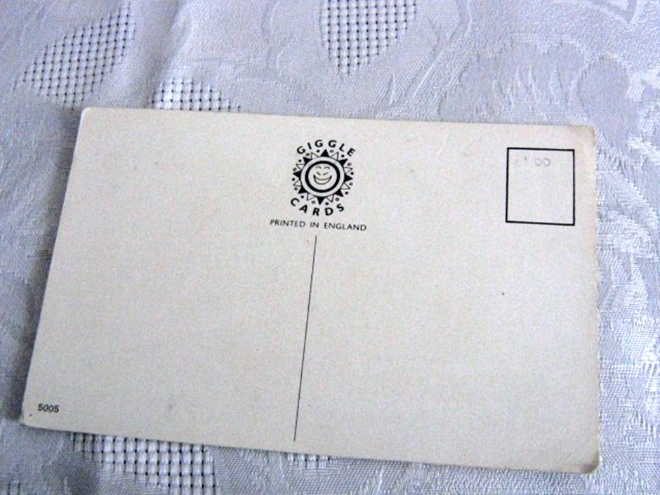 Vintage Naughty British English risque comic cartoon Unused Giggle ...