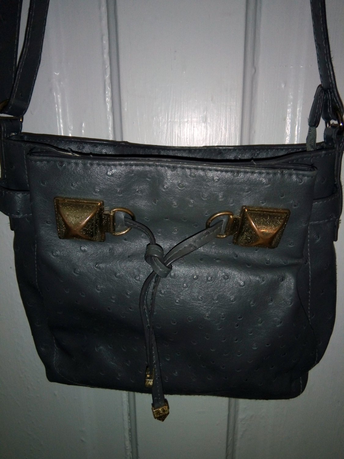 Jessica Simpson Woman's Gray Cross Body Handbag Purse #225