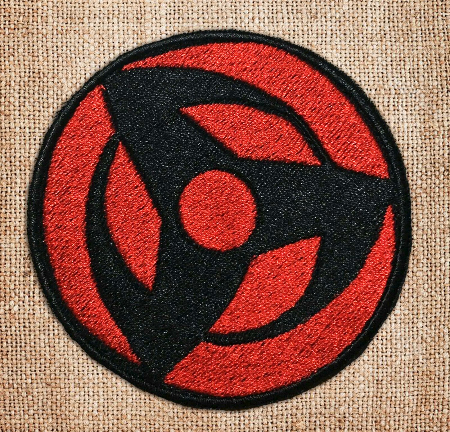 Naruto Uchiha Sharingan Eyes Anime Manga Applique Embroidered Iron On ...