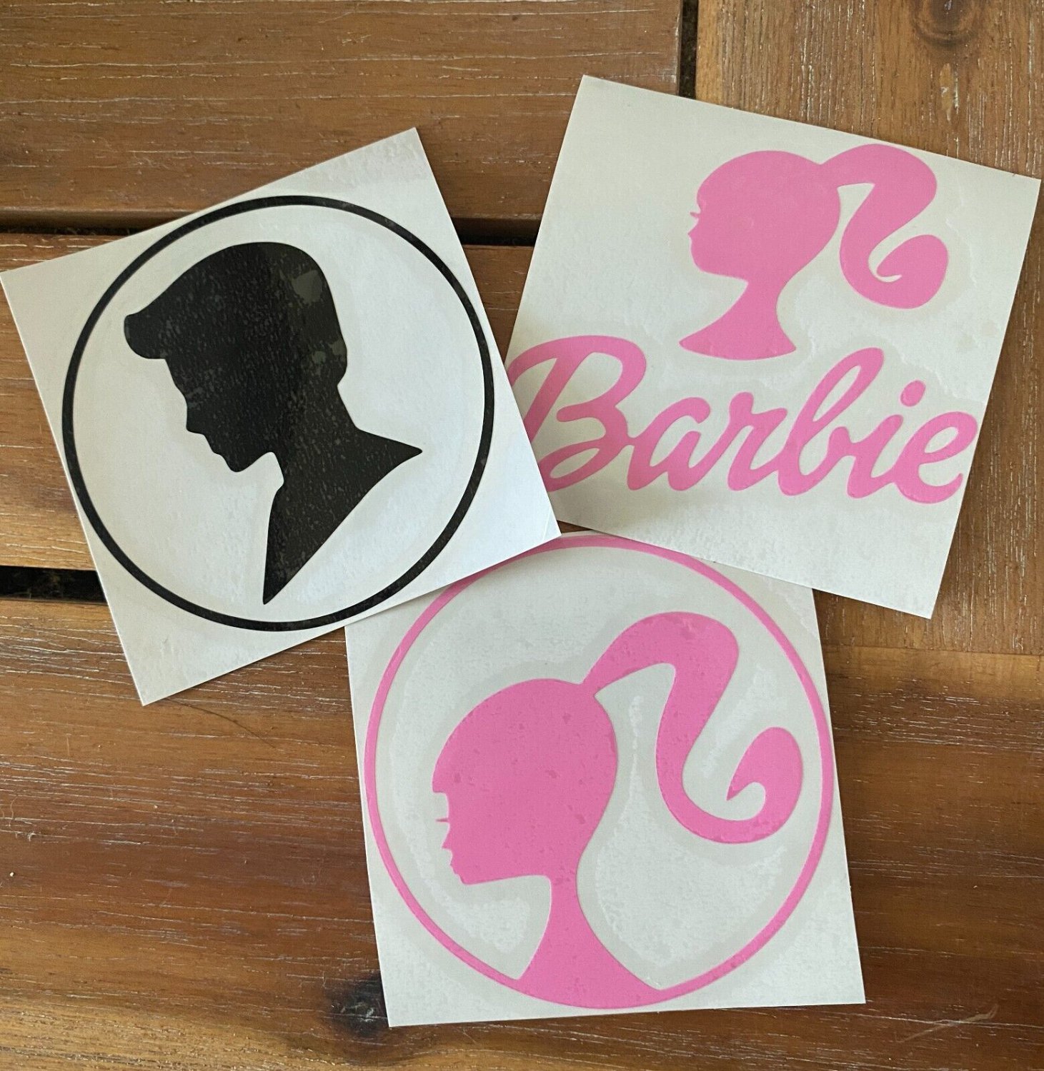 3 Barbie Logo Head Ken Silhouette Car Truck Laptop Vinyl Decal Sticker ...
