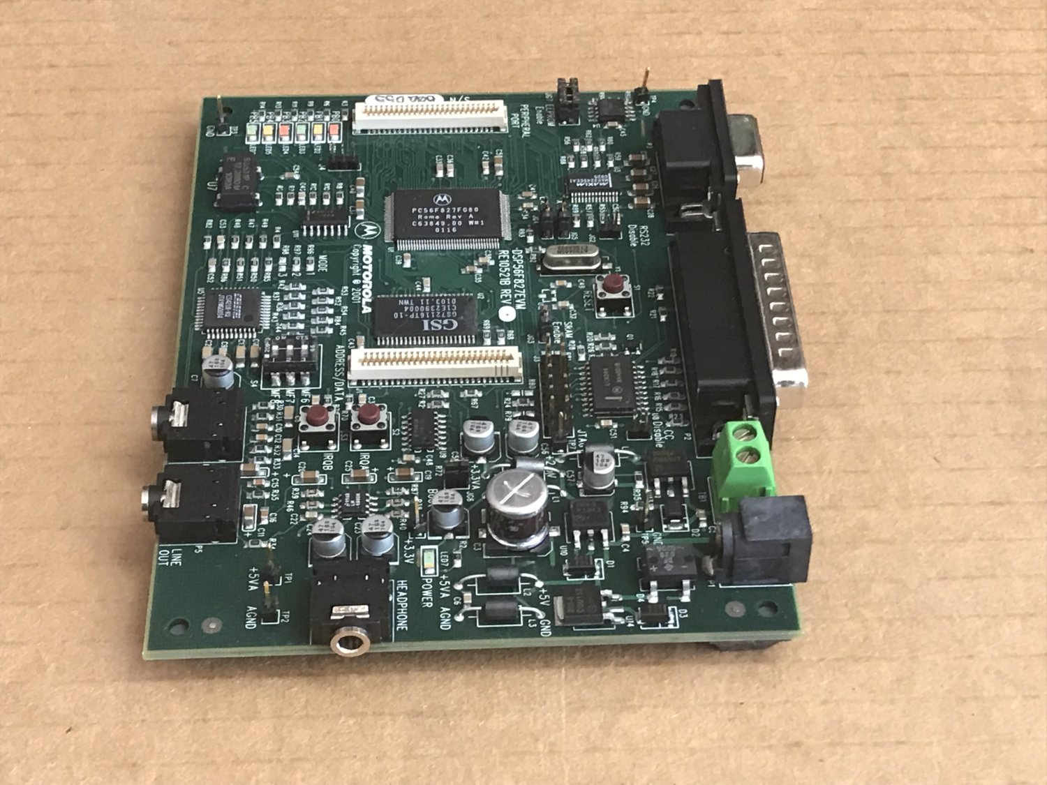 Motorola DSP56F827EVM Digital Signal Processor Board