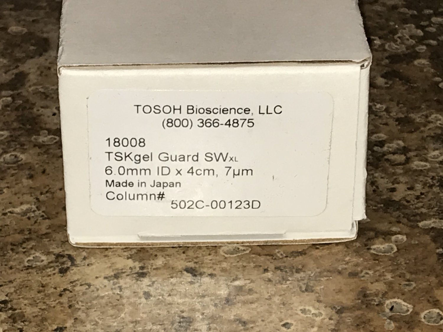 Tosoh Bioscience Column 18008 TSK-gel Guard SWxL 6mm ID x 4cm, 7um