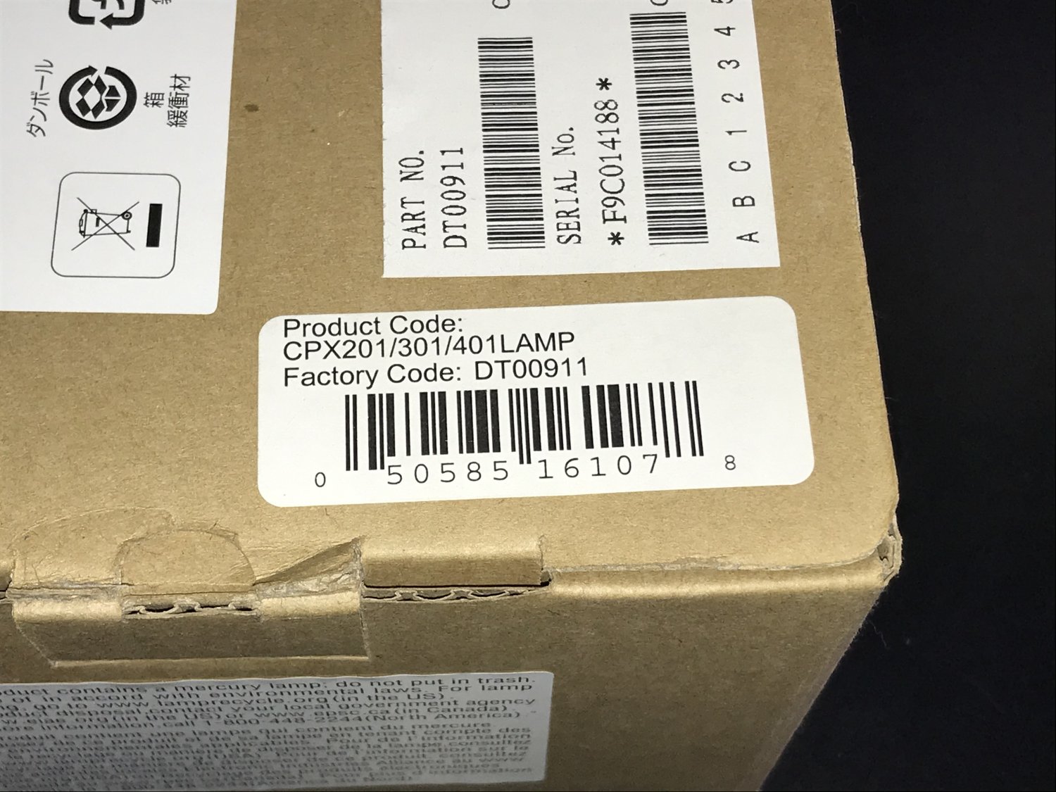 Genuine Hitachi DT00911 Projector Lamp for CP-X401 CP-X301 CP-X201 ...