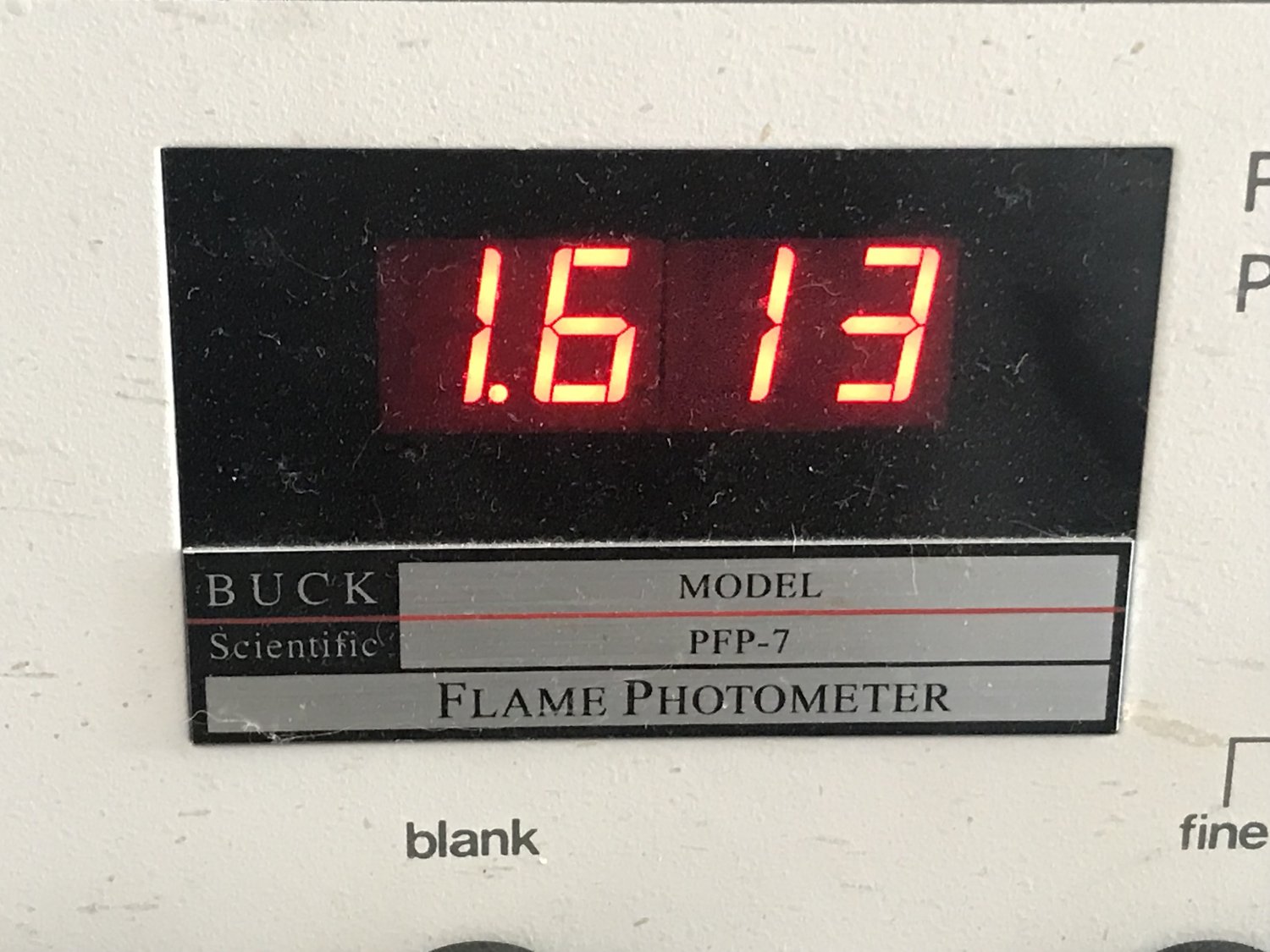 Flame Photometer BUCK Scientific PFP-7