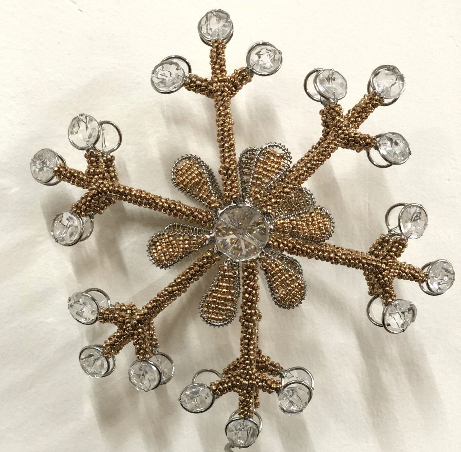 Christmas Tree Topper, Snowflake Silver Tree Topper, Snowflake Star ...