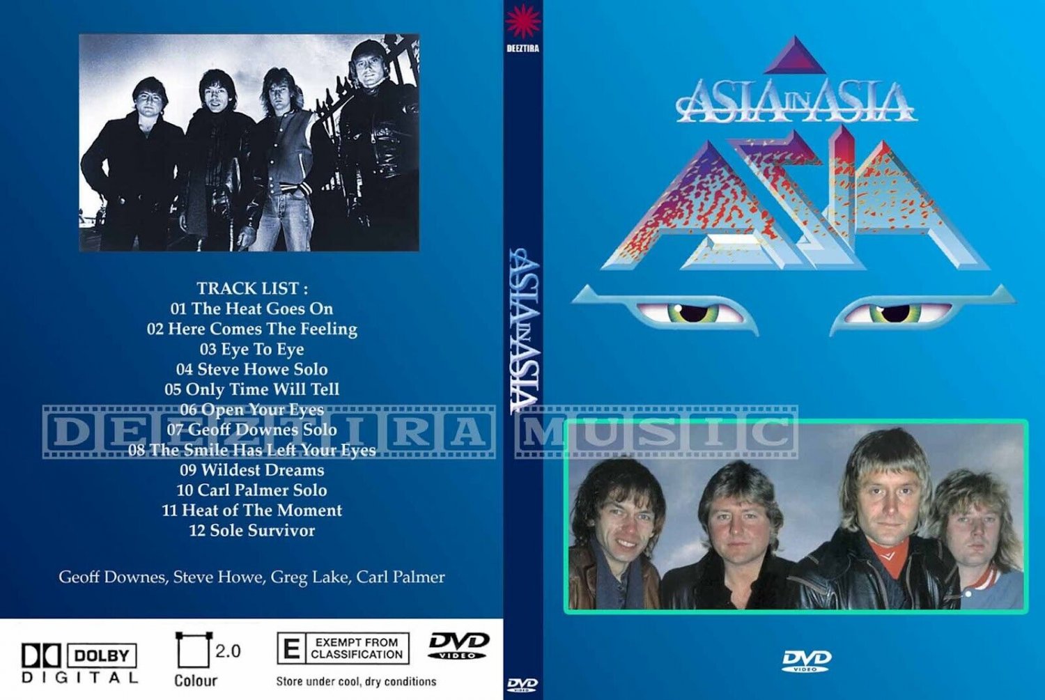 ASIA LIVE IN ASIA 1983 DVD 2 versions + ASIA the Videos 3 DVD