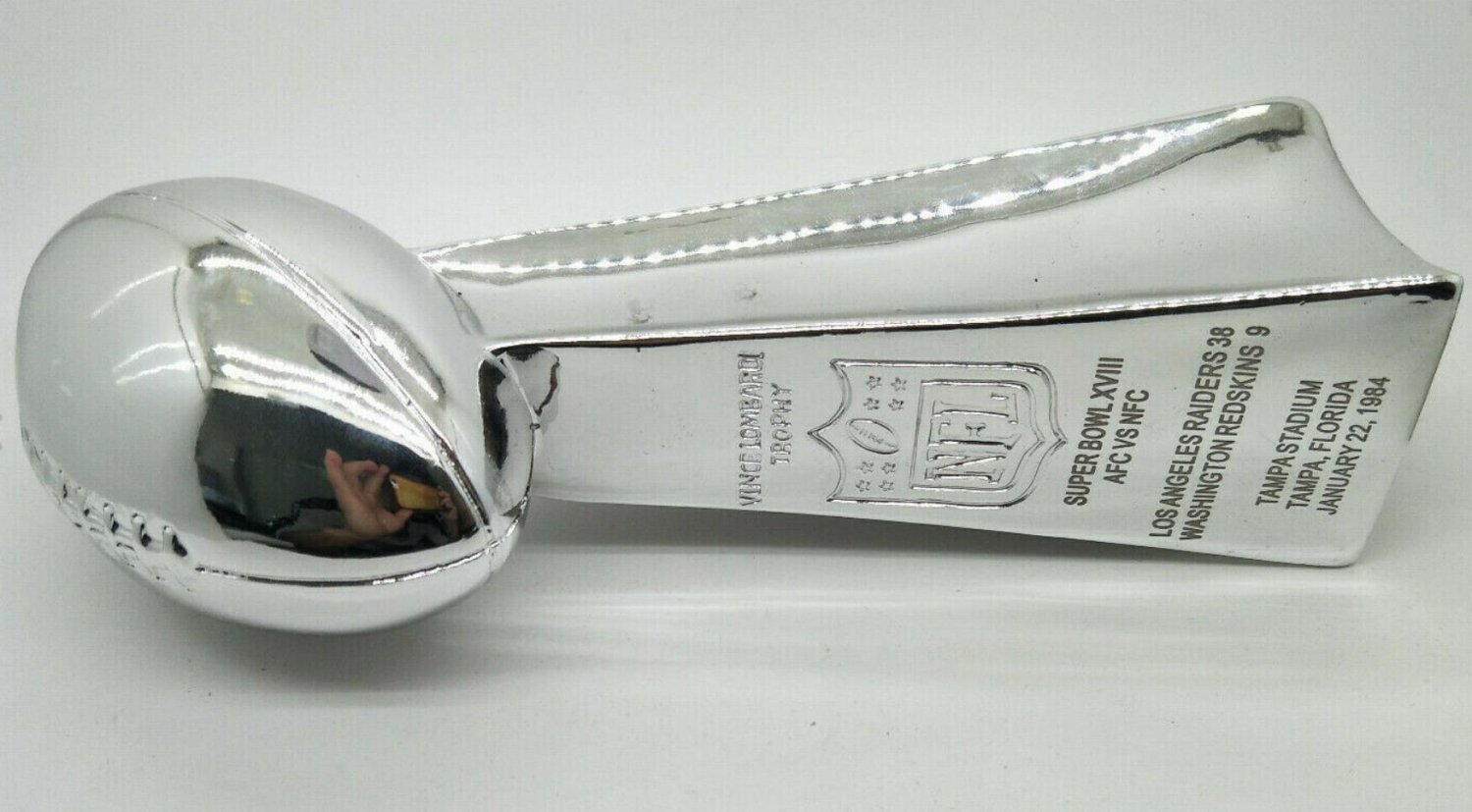 Los Angeles Raiders Super Bowl Championship 1984 VINCE LOMBARDI Trophy ...
