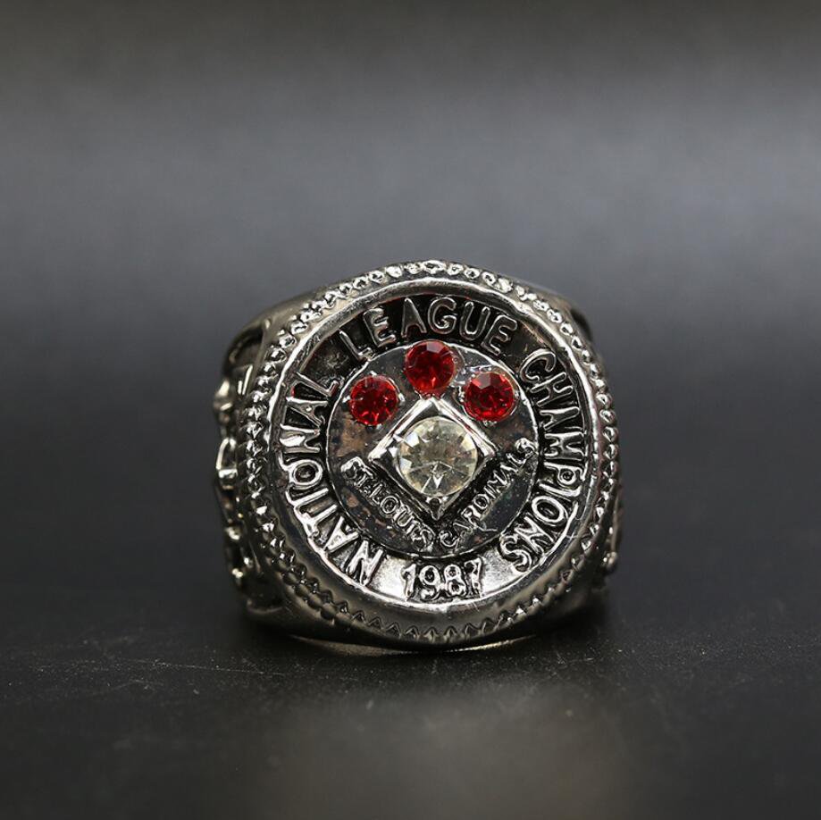 Size 11 St. Louis Cardinals 1987 National League Championship ring Fans ...