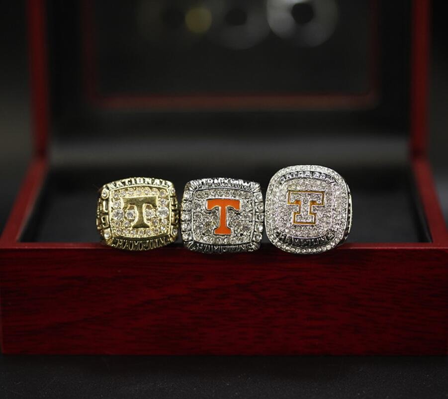 A Set Tennessee Volunteers 1998 2008 2015 National Championship rings ...