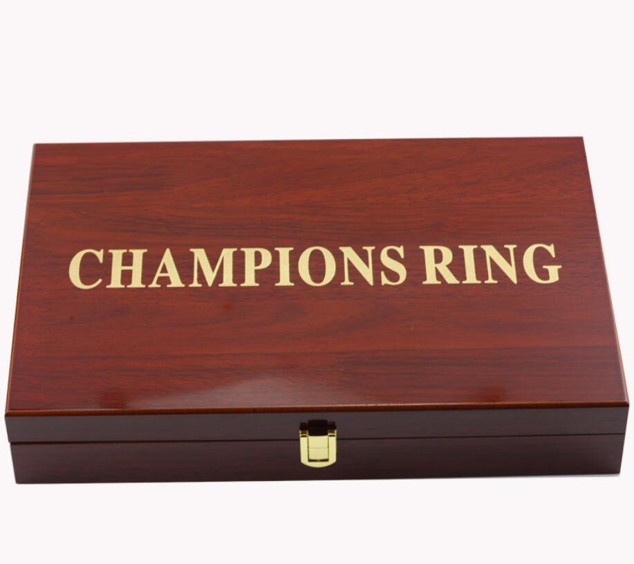 NBA Basketball Championship rings From 1990 to 2020 With Wooden Display Box