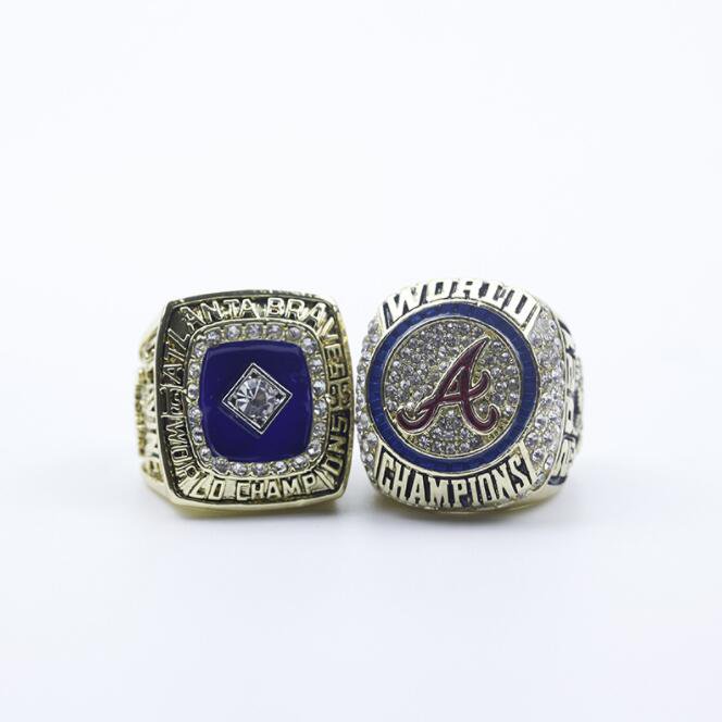 1995 2021 Atlanta Braves World Series Championship rings Size 11 Nice Gift
