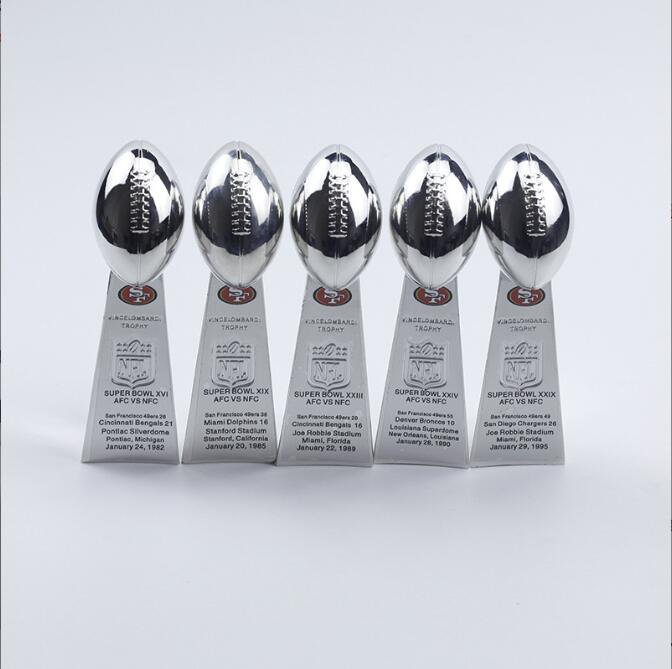 San Francisco 49ERS Super Bowl Championship VINCE LOMBARDI Trophy 10cm ...