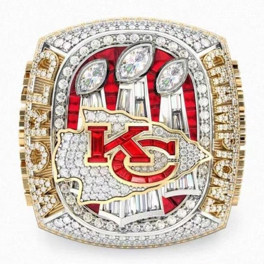 Size 11 Kansas City Chiefs 2022 Super Bowl Championship Ring Official Style