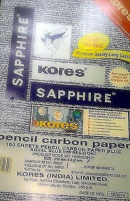 KORES Blue Carbon Copy Paper Supplies 210x330mm size100 sheets Office ...