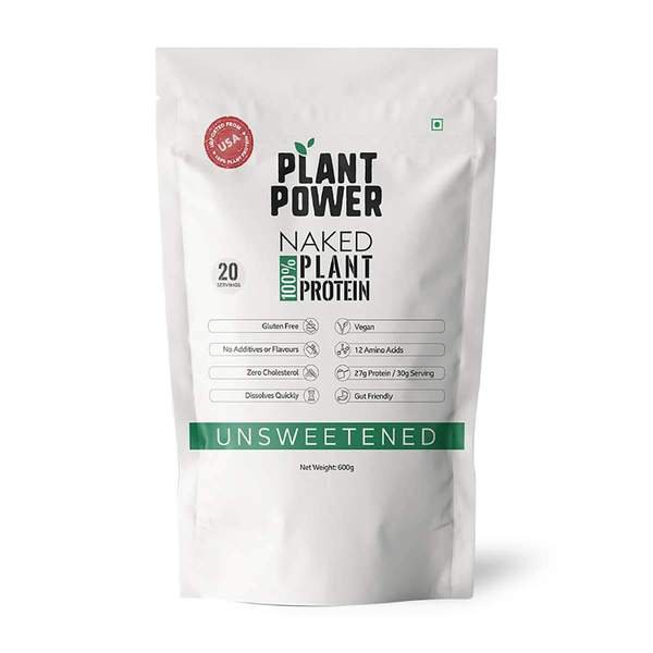 100% Naked Plant Protein Isolate Powder (Unsweetened)
