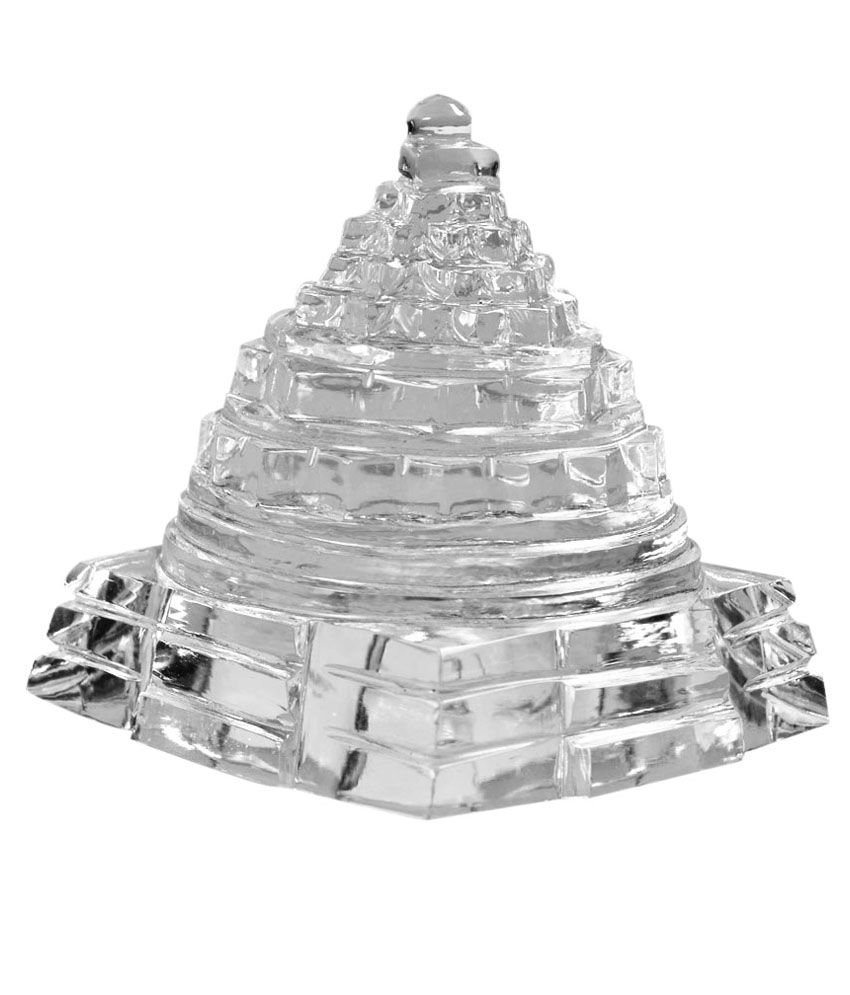 Shiva Rudraksha Ratna Natural Quartz Crystal Shri Yantra 10 to 12 gm