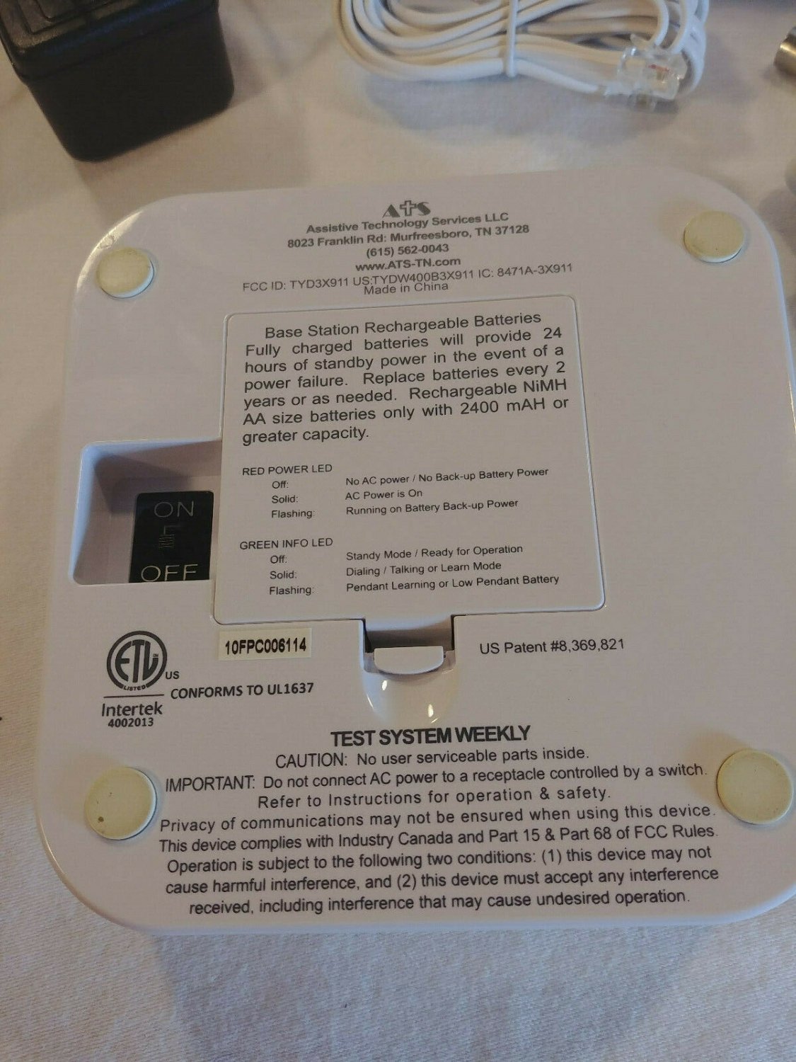 ATS Alert System Personal Emergency Response COMPLETE in Box 2-Way ...