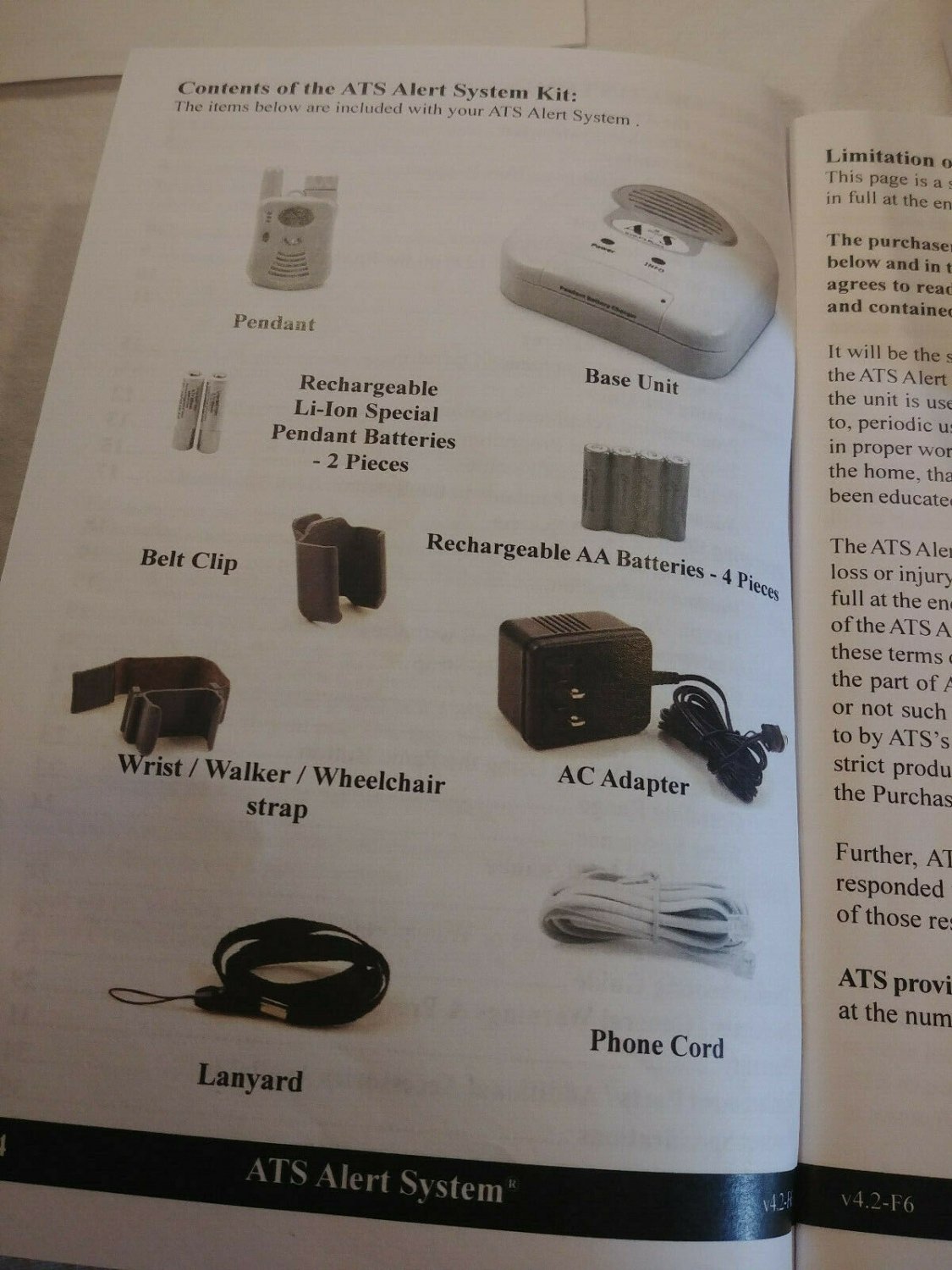 ATS Alert System Personal Emergency Response COMPLETE in Box 2-Way ...