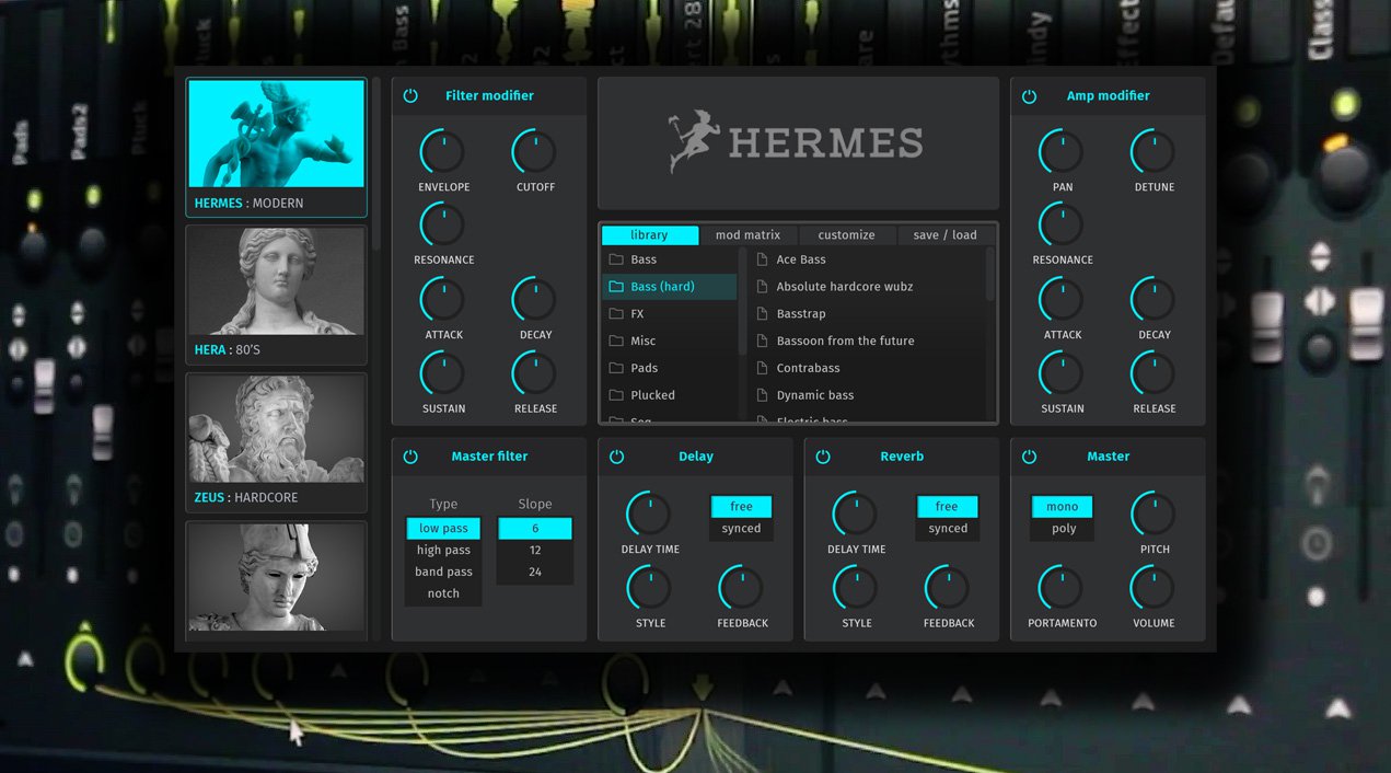 Hermes VST Plugin Synth + Dark Trap Expansion & Rare Expansion PC & MAC