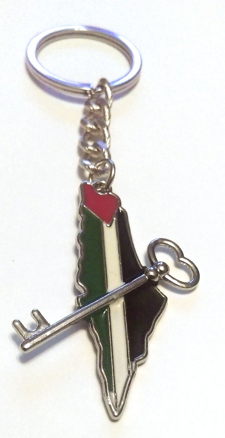 Palestine Return key Palestine Map & flag design Keychain Keyring