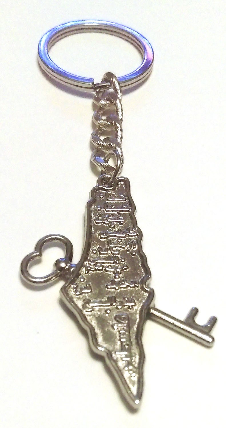 Palestine Return key Palestine Map & flag design Keychain Keyring