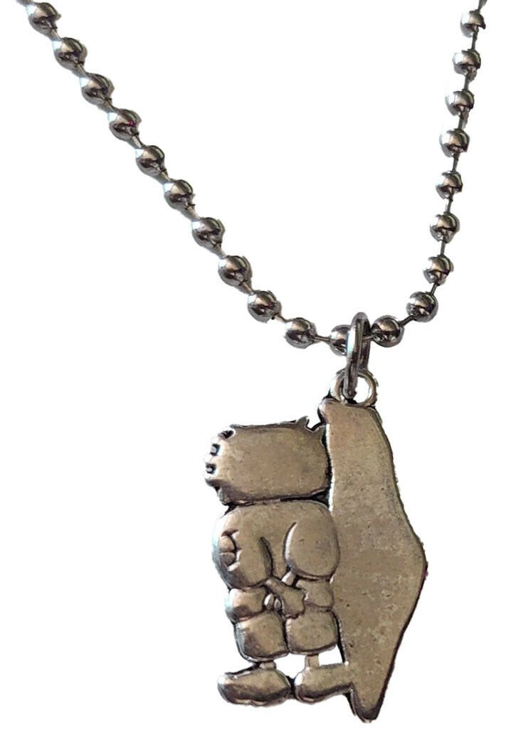 Palestine Metal Silver Map & Handala character with silver Metal 50cm ...