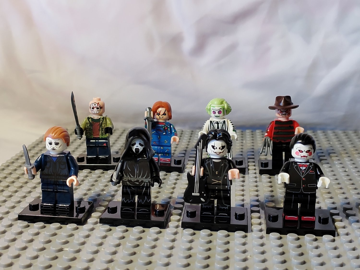 Halloween Horror Movie Minifigures Set of 8 Michael Myers Freddy ...