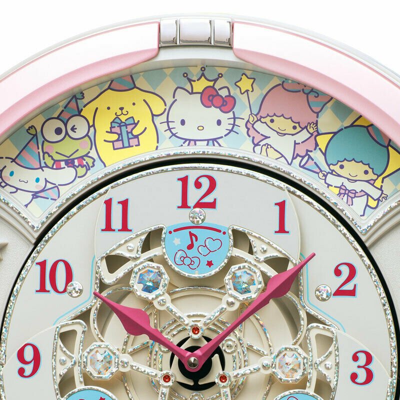 Sanrio characters SEIKO Mechanism Wall Clock Sanrio Japan Kawaii w ...