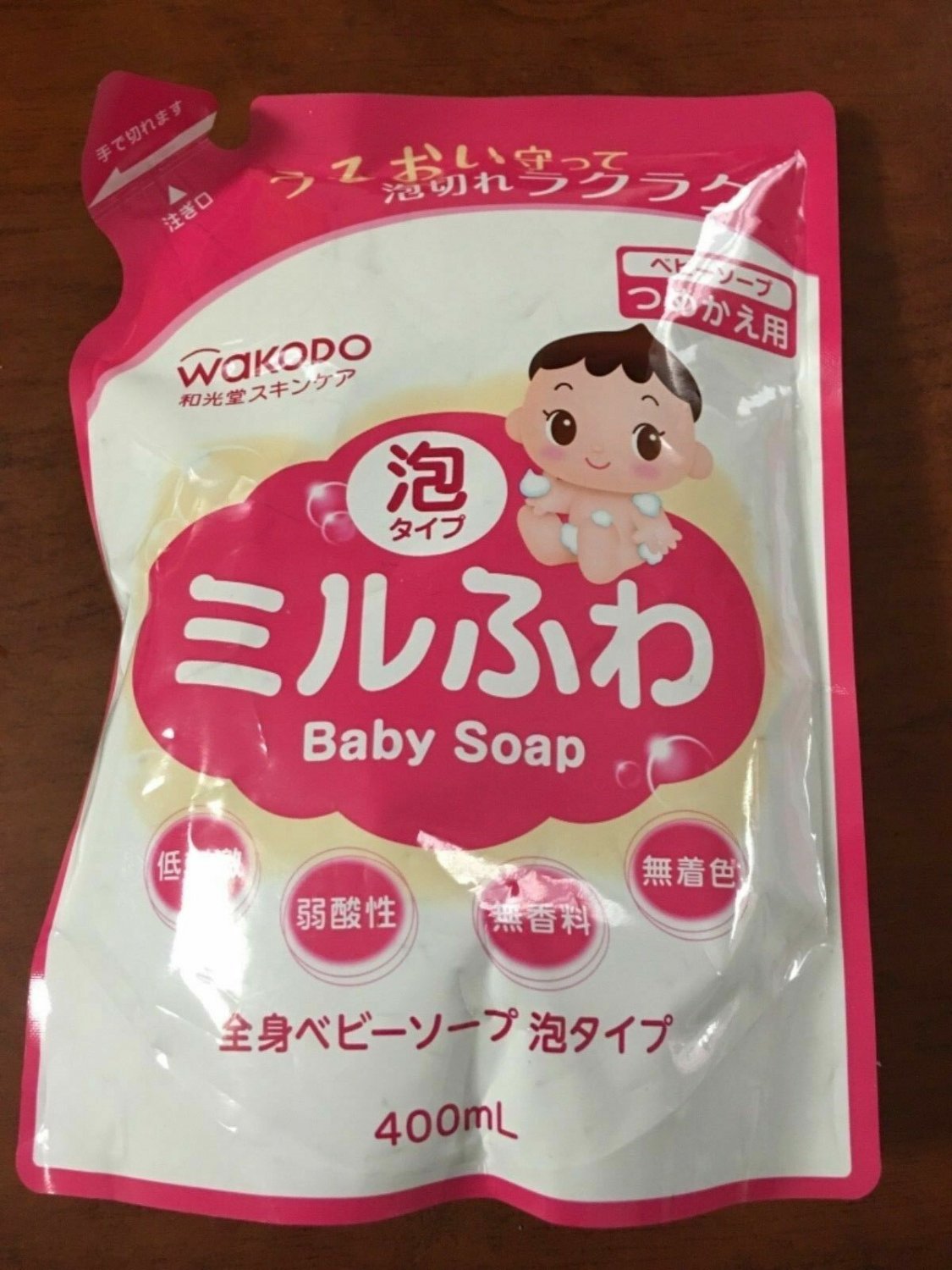 Only 1 Outlet Wakodo Baby Soap Miru Fuwa 400ml Refile For Baby Infant ...