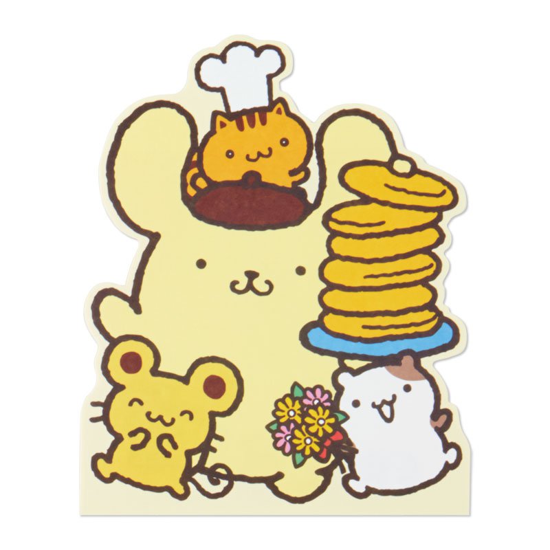 Pompompurin character-shaped multipurpose card Sanrio Japan Official ...