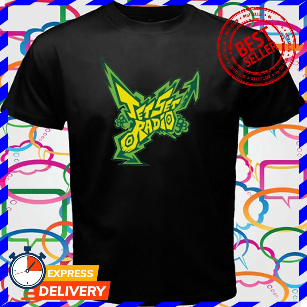 Jet-Set-Radio-Logo-Anime-Cartoon-Game Gildan T Shirt S-2XL free shipping