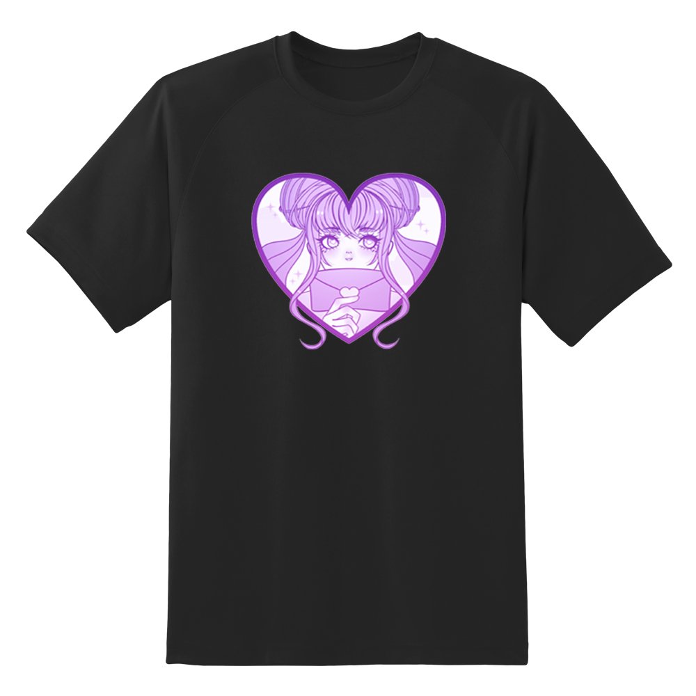 Lovecore anime girl - purple Classic Gildan T Shirt S-2XL free shipping