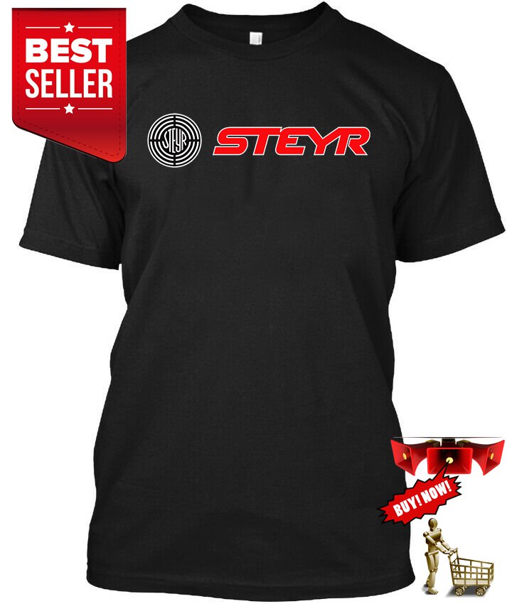 Steyr Mannlicher Weapon Logo Sport Tactical Arms Gun Gildan T Shirt S ...
