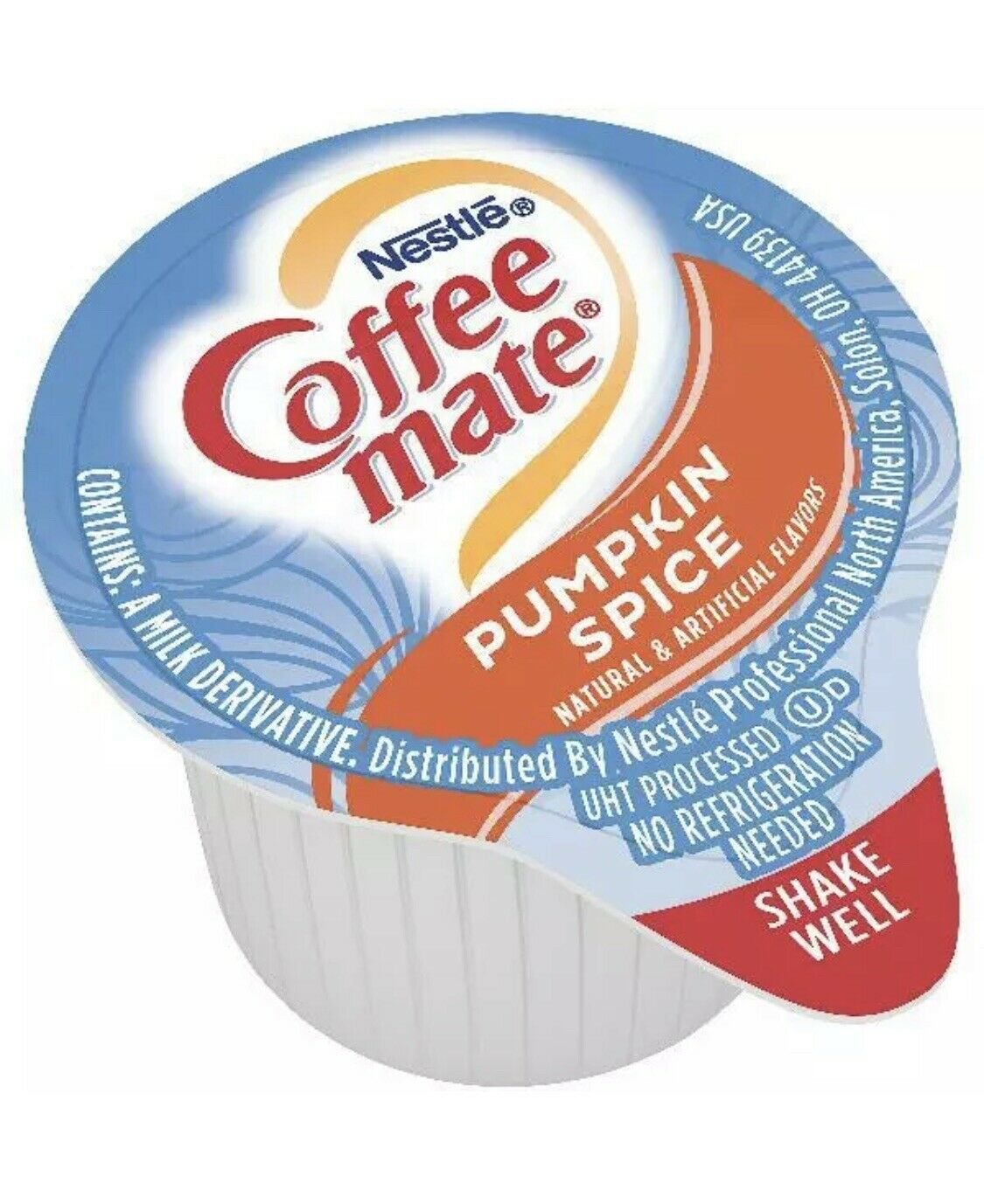 Pumpkin Spice Liquid Creamer Singles Lactose-Free Creamer 1 Box Coffee Mate