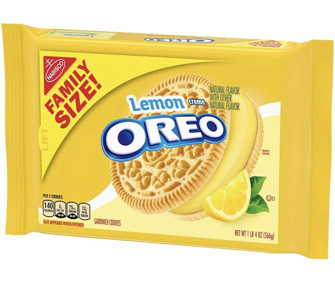 OREO LEMON CREME SANDWICH COOKIES 20 OZ PACK Family Pack