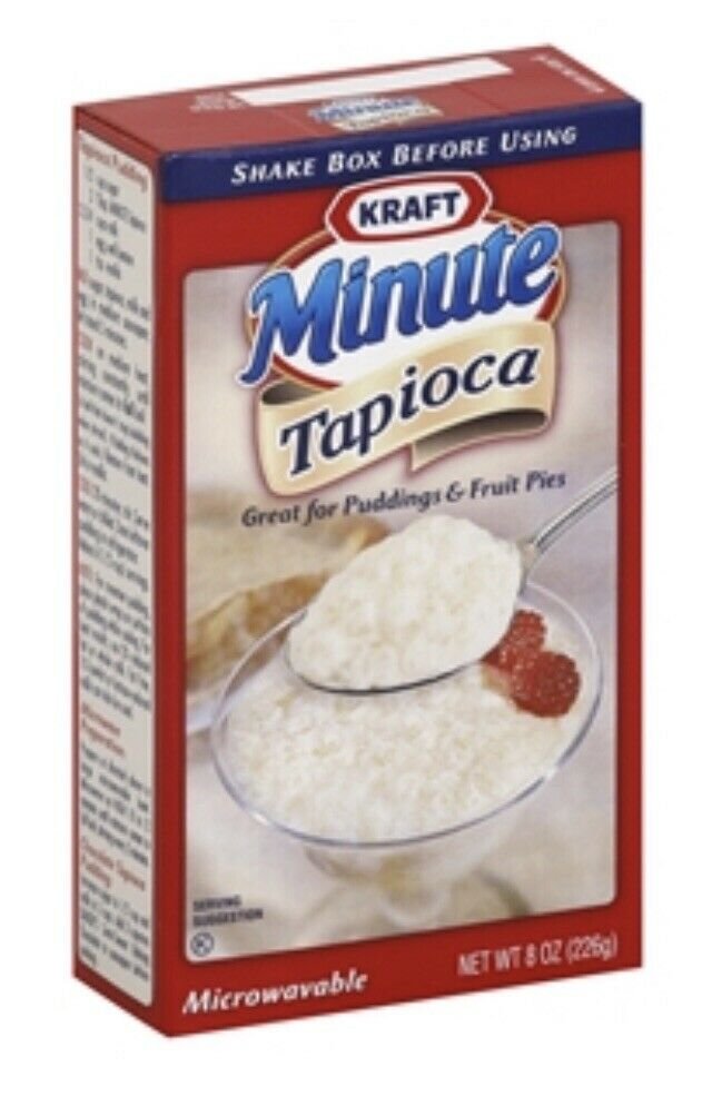 Kraft Minute Tapioca 8 oz Box Great For Puddings & Fruit Pies