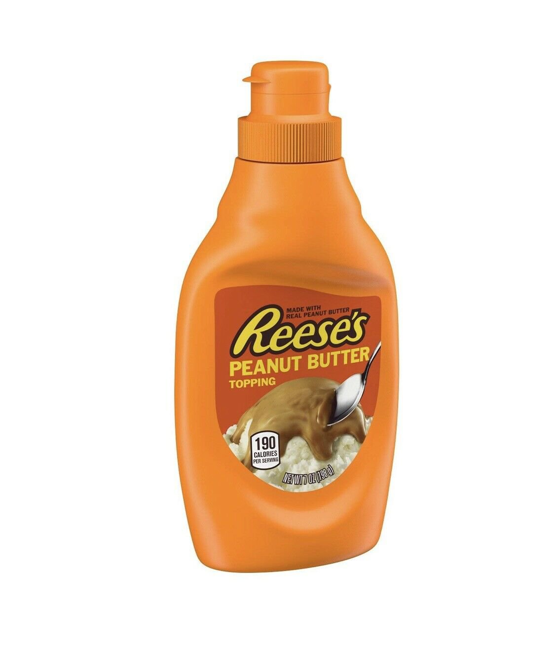 Reese's Peanut Butter Topping Ice Cream Dessert Syrup Sauce 7oz Bottle