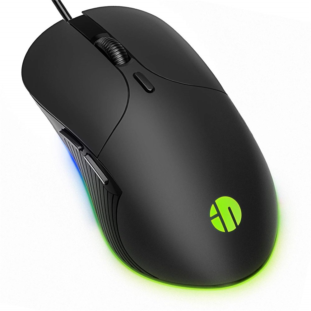 Inphic PB1 Wired Gaming Mouse 4 Buttons Business Silent Mouse 6 Buttons ...