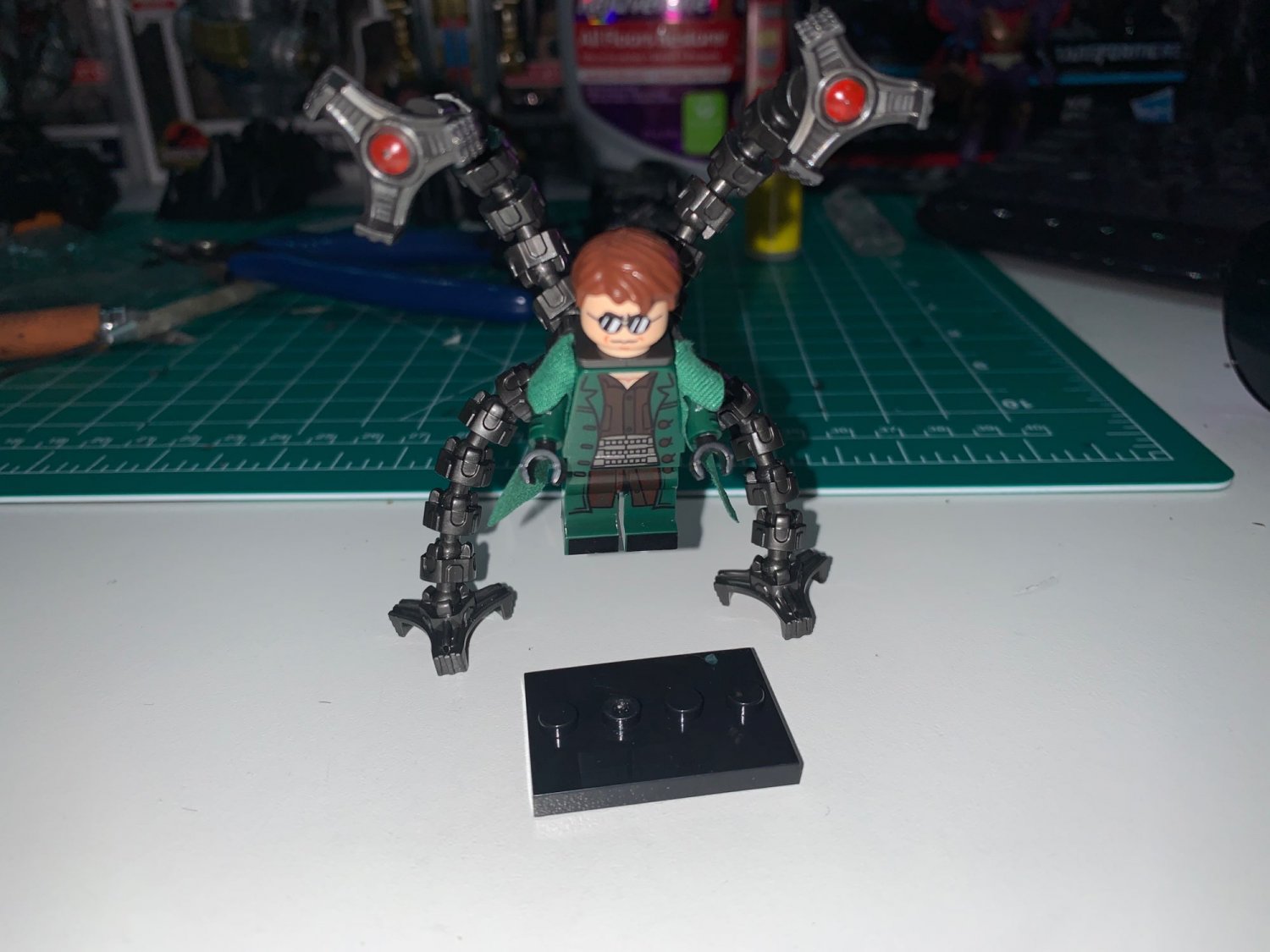 Custom Doctor Octopus Minifigure | Spider-Man Mini fig | Lego ...