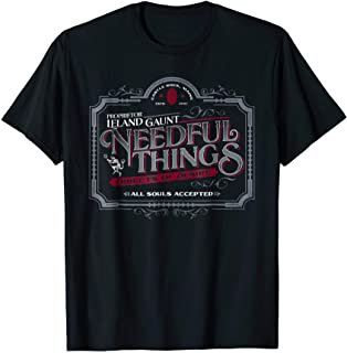 Gothic Horror Graphic Logo Needful Things Devil Tee Shirt S-3XL