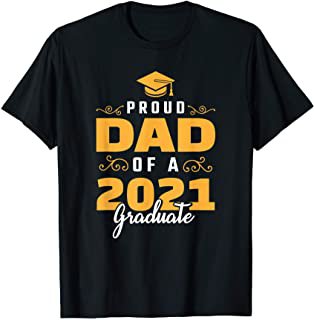 Mens Class Of 2021 Dad Grad Student Fathers Day Graduation Gifts Tee ...