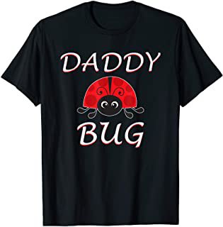 Mens Daddy Bug Funny Ladybug Dad Tee Shirt S-3XL