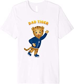 Mens Daniel Tigers Neighborhood Dad Tiger Premium Tee Shirt S-3XL