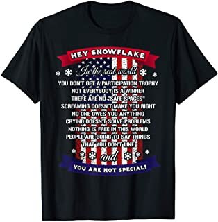 Mens Hey Snowflake Proud Army Dad Gift Tee Shirt S-3XL