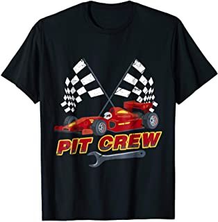 Pit Crew Tee Shirt S-3XL For Hosting Race Car Party Parents Pit Tee