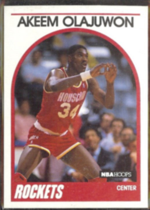 HAKEEM (Akeem) OLAJUWON 1989 Hoops #180. ROCKETS