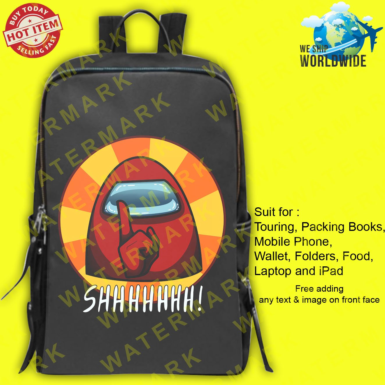 5 AMONG US IMPOSTOR GAME Backpack Bags