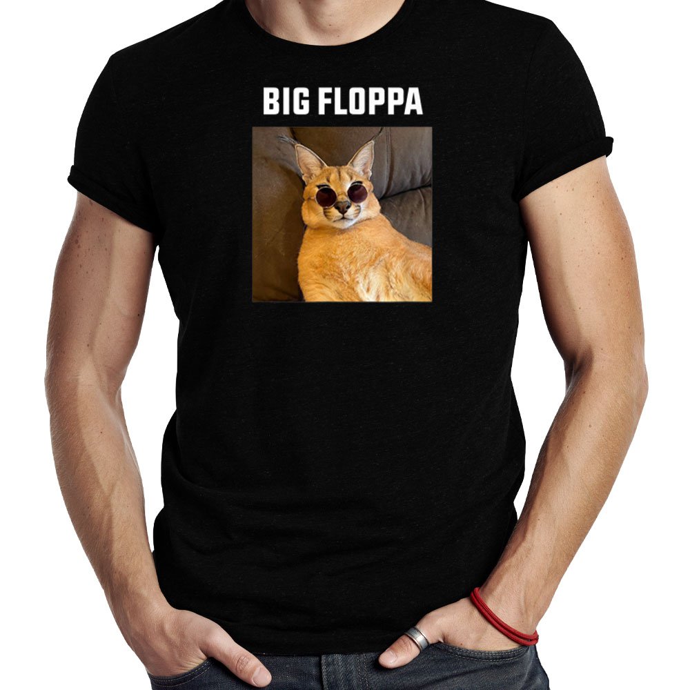 Big Floppa Meme Cat Shirt