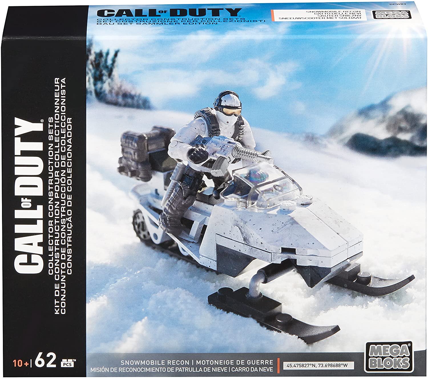 MEGA BLOKS CALL OF DUTY SNOWMOBILE RECON DPW83 - SHIPS WORLDWIDE